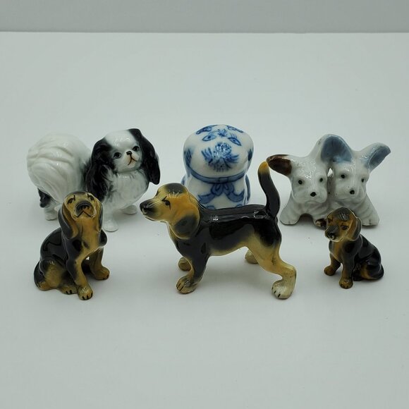 Collectible | Accents | Miniature Dog Figurines Mini Dog Figures Small ...
